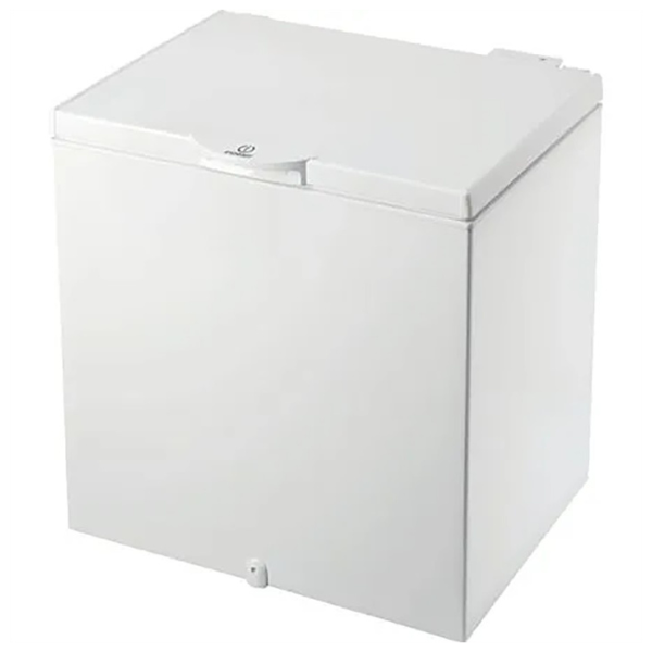 Indesit Chest Freezer 202L, Compact 81cm, Freestanding, White - Right ...