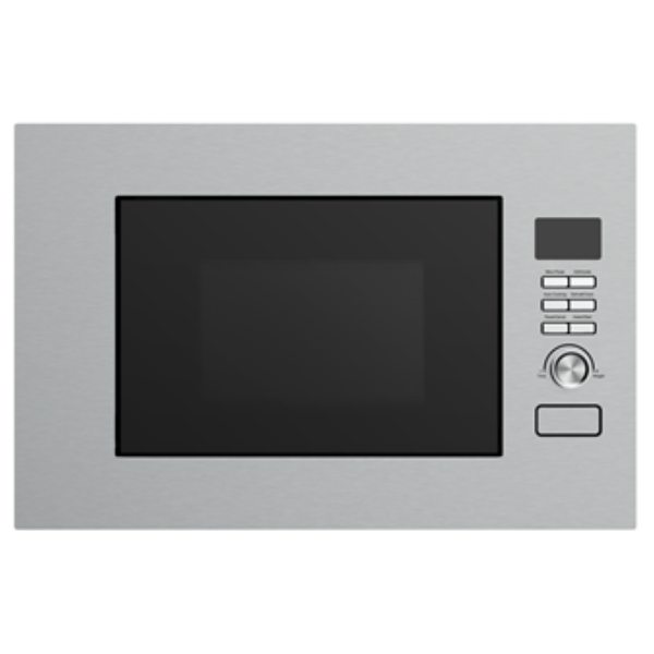 Built‑In Microwave 20L Black Glass with Grill, 700W, Compact Design ...